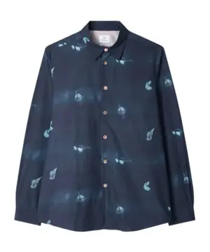 Paul Smith Sunbleached Snaps Poplin Shirt