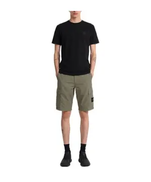 Stone Island Cotton Crew Neck Short Sleeve Tee