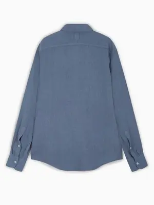Canali Long-sleeved Shirt - Denim Blue