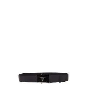 Prada Logo Belt - Black