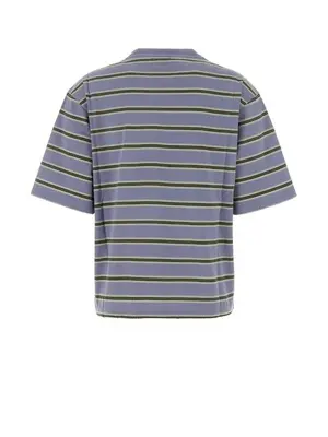 Prada Striped Pocket Crewneck T-shirt