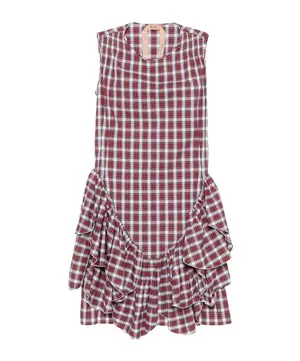 N.21 Plaid-pattern Midi Dress - Multicolor