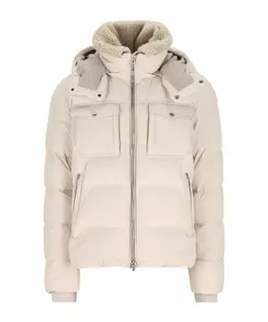 MOORER Long-sleeved Cotton-padded Jacket - Nude