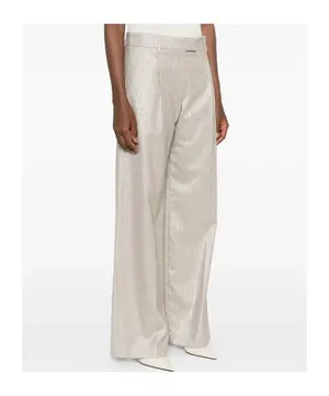 Brunello Cucinelli Shimmer Effect Pleated Trousers