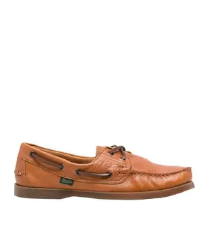Paraboot Lace-up Leather Boat Shoes - Brown