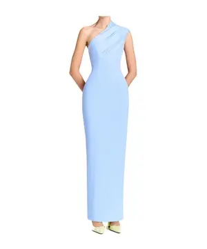 Solace One-shoulder Dress - Light Blue