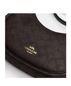 COACH Emily Shoulder Bag In Signature Canvas - Black