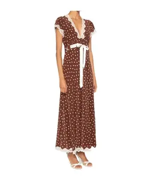 Rixo Polka-dot Dress