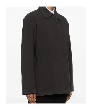 THE ROW Baeza Concealed-fastening Jacket - Black