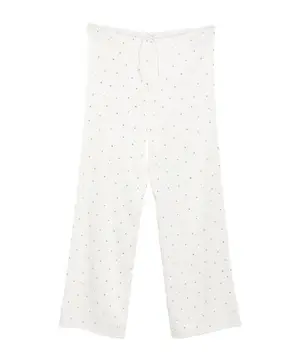Oseree Crystal-embellished Drawstring Trousers