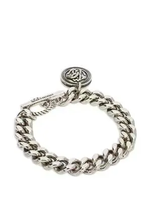 Roberto Cavalli Mirror Snake Monogram Bracelet
