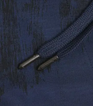 Derek Rose Micro Modal Zip-up Hoodie - Navy