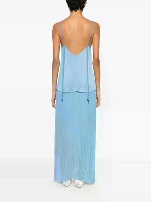 Karl Lagerfeld Pleated Spaghetti Strap Dress