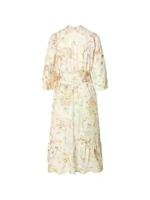 EDELLE Felice Floral-print Belted Maxi Dress