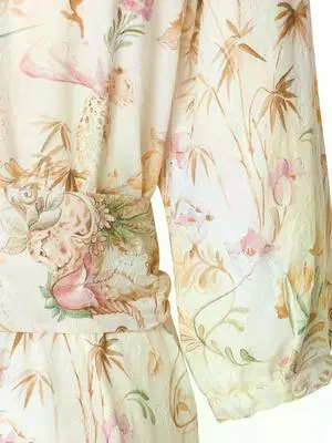 EDELLE Felice Floral-print Belted Maxi Dress