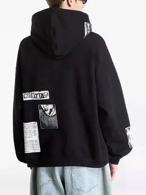 WASTED Patch Detail Zip Hoodie
