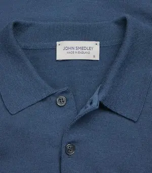 John Smedley Merino Wool Long-sleeve Polo Shirt