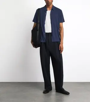 John Smedley Merino Wool Polo Shirt
