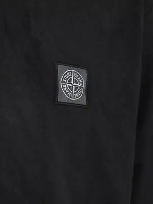 Stone Island Fissato-effect Logo-patch T-shirt