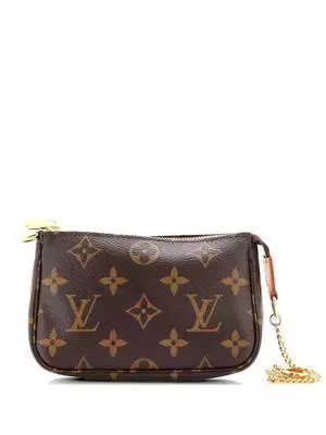 LOUIS VUITTON Pochette Accessoires Monogram Canvas Mini Clutch Bag