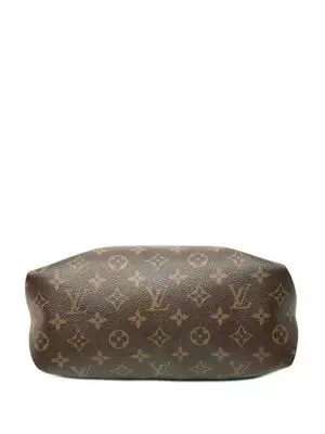 LOUIS VUITTON Monogram Flower Zipped Tote Pm Satchel - Brown