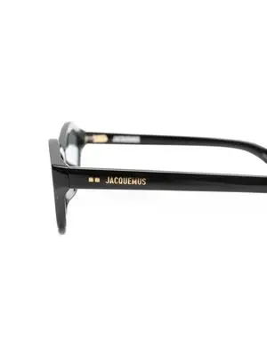Jacquemus Geometric Frame Sunglasses - Black