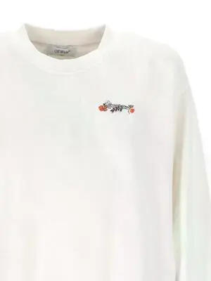 Off-White Floral Print Sweater