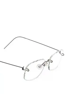 LINDBERG Rimless Rectangle-frame Glasses