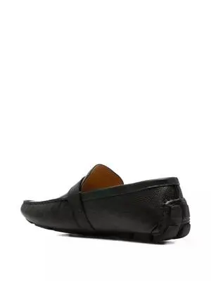 SERGIO MORETTI FIRENZE Pebbled Leather Loafers