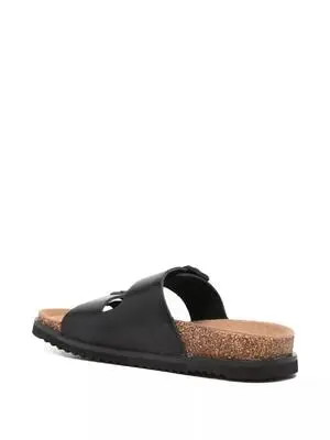 SERGIO MORETTI FIRENZE Buckle-fastening Leather Sandals