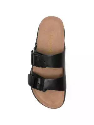 SERGIO MORETTI FIRENZE Buckle-fastening Leather Sandals
