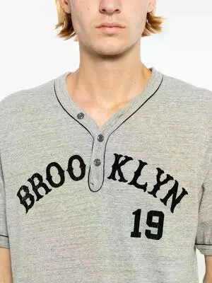 WHITESVILLE Contrast-trim Marl T-shirt