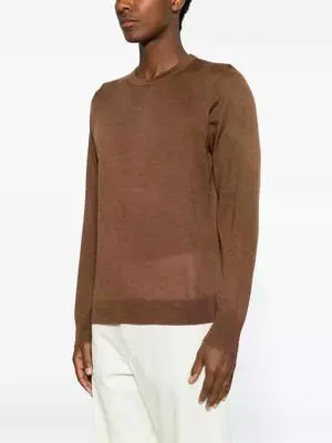 Corneliani Long Sleeve Crew Neck Sweater