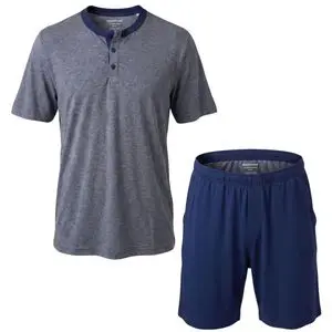 ZD ZERO DEFECTS Short Modal Pyjamas Leios Navy - Blue
