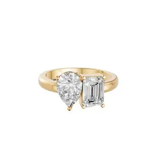 AYA FINE JEWELRY 2.27 Cwt Toi Et Moi Lab Grown Diamond Ring In 10k Gold - Yellow