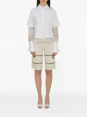 CONTESSA MILLS Arcana Cut-out Denim Shorts
