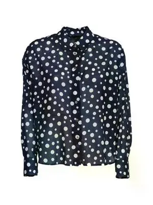 ROBERT FRIEDMAN Renee Polka-dot Shirt - Blue