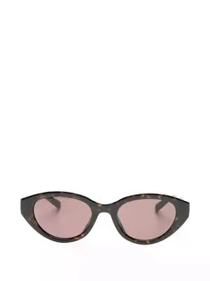 Gucci Tortoiseshell-effect Interlocking G Sunglasses - Brown