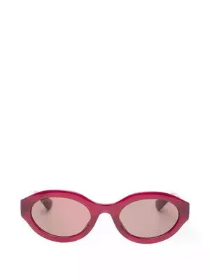 Gucci Interlocking G Oval-frame Sunglasses