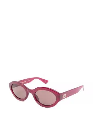 Gucci Interlocking G Oval-frame Sunglasses