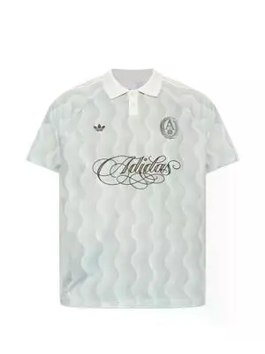 Adidas Summer Glow Wave-pattern Polo Shirt - Green