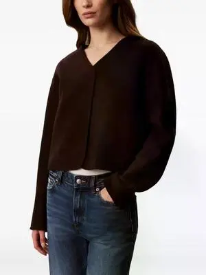 Calvin Klein V-neck Cropped Jacket