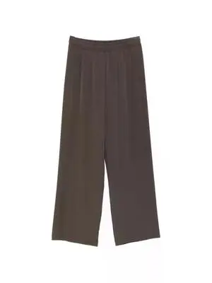 Imperial Straight Leg Elasticated Waistband Trousers - Brown