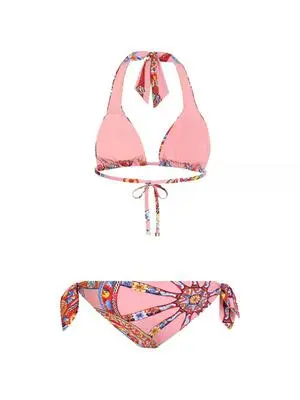 Dolce & Gabbana Carretto Print Triangle Bikini