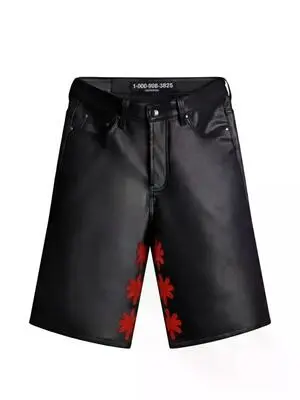 LOSTSHDWS Floral Print Bermuda Shorts - Black