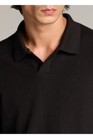 Vince Macro-rib Cotton Johnny-collar Shirt