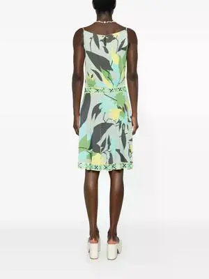Emilio Pucci Fitted Floral-print Dress
