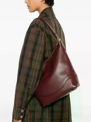 Ralph Lauren Tasha Leather Shoulder Bag - Red