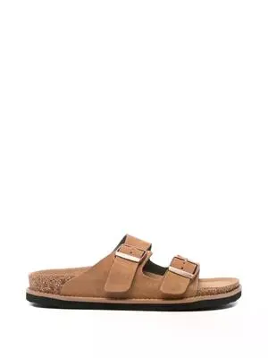 SERGIO MORETTI FIRENZE Double-strap Sandals - Brown