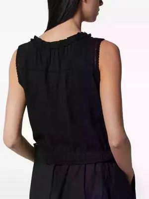 DUNST Frilled Sleeveless Blouse